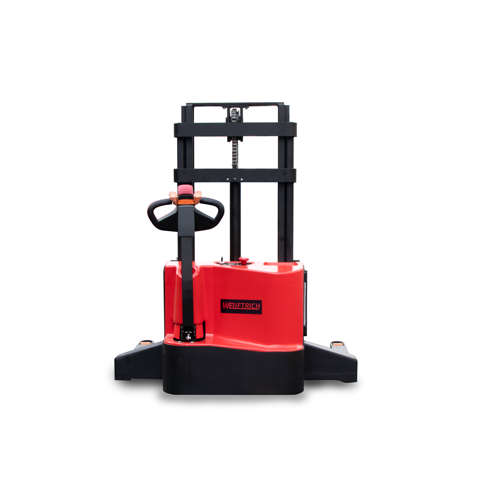 1000kg 1200kg 1500kg Electric Straddle Stacker Walkie Straddle Stacker ...